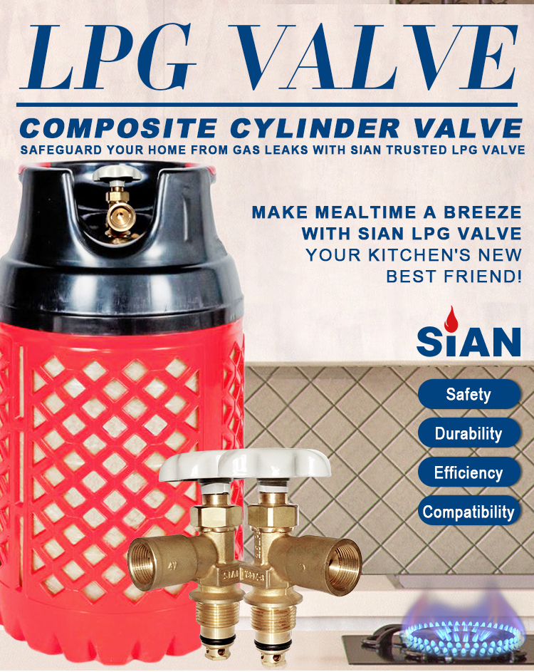 SiAN LPG QCC Composite Cylinder Valves With Diffusion Nozzle - Buy lpg ...