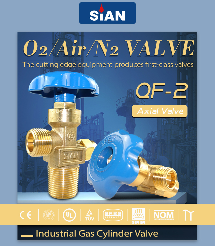 QF-2 OEM Accept Oxygen Flow Control Flapper Type Valve Nitrogen Gas ...